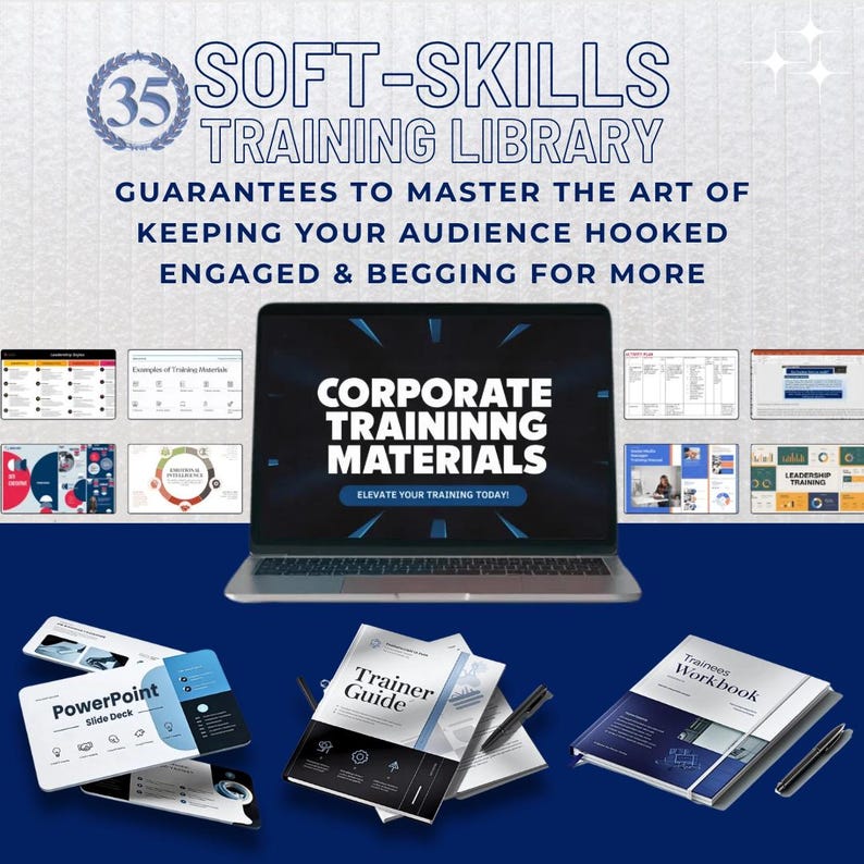 Corporate Training Material: Soft Skills Library, Leadership, Team Building - Etsy