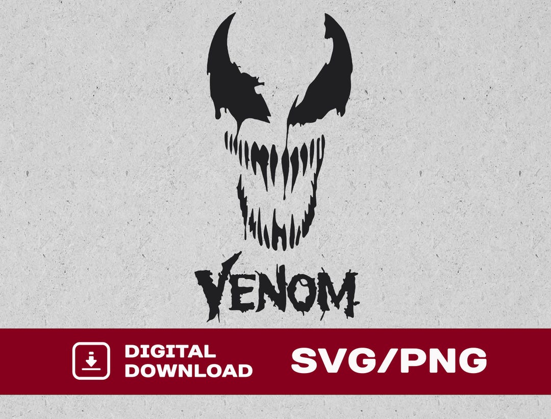Tongue and Teeth Venom Svg/png Spider Man Venom Svg/png Digital ...