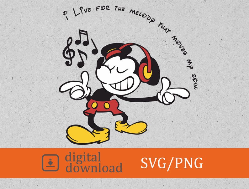 Mickey Mouse Unique Design Svg/png, Instant Download, Printable ...