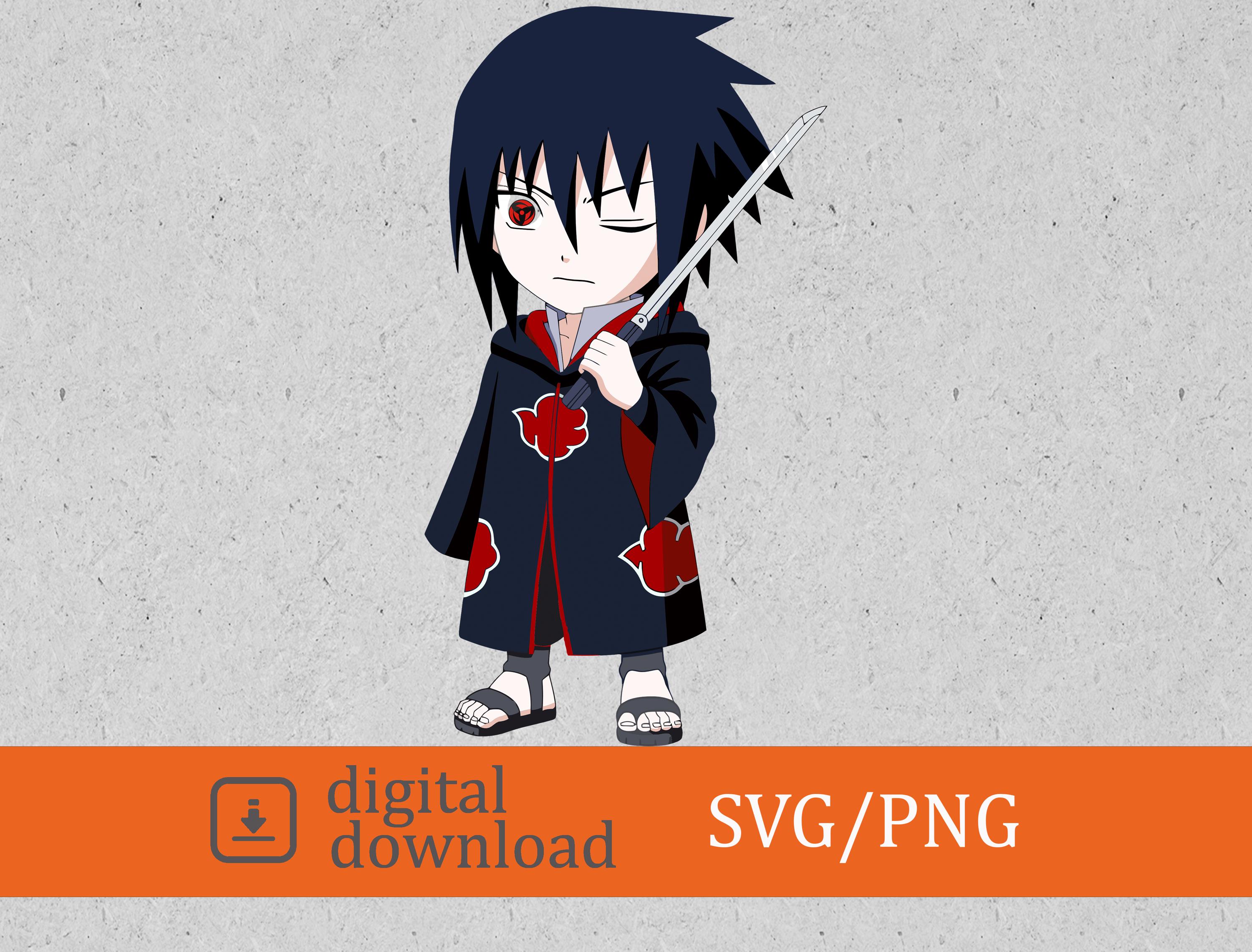 Akatsuki Sasuke Uchiha SVG, Sasuke Png, Uchiha Sasuke Svg, Printable ...
