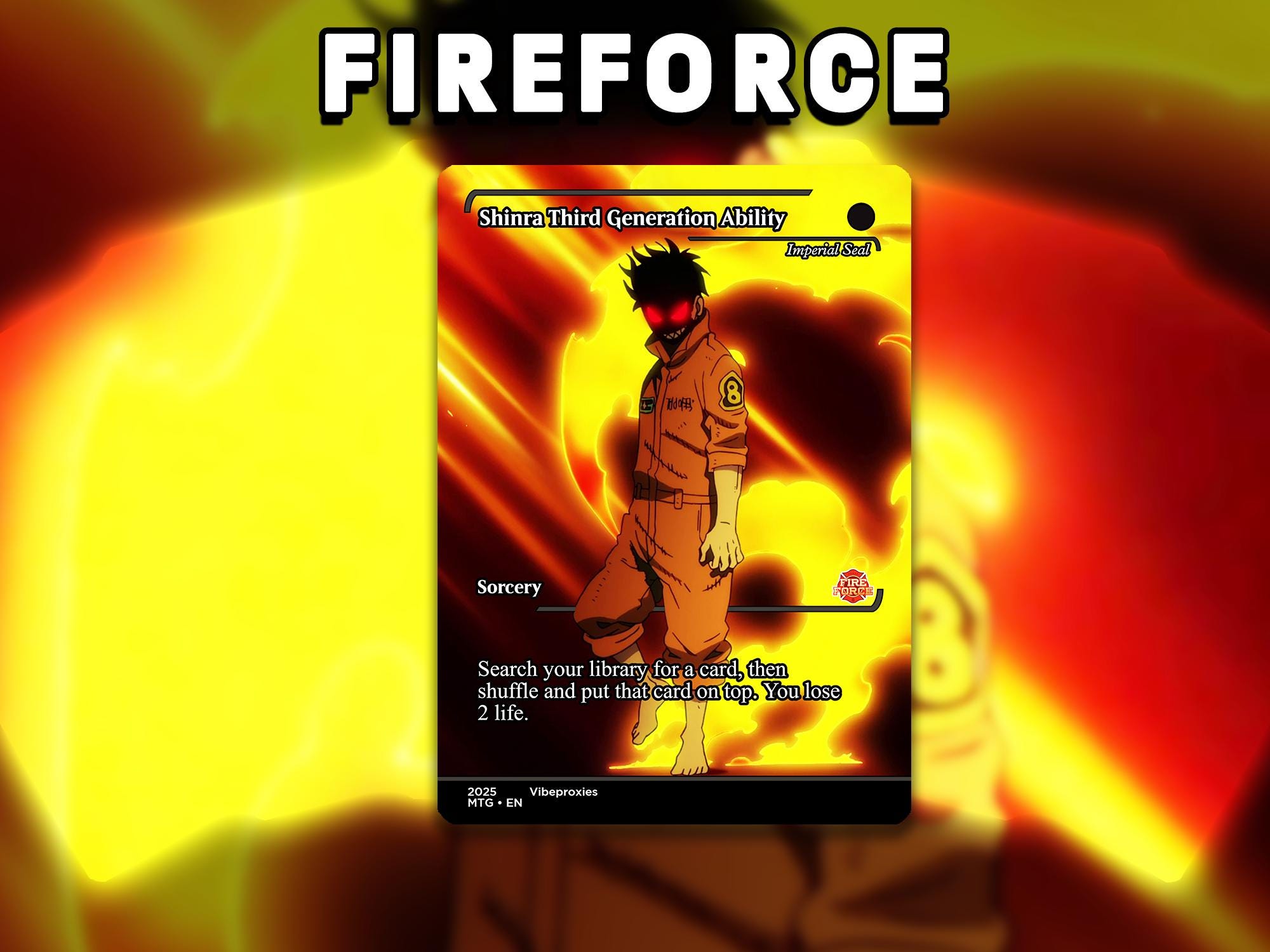 Fireforce Shinra Kusakabe MTG Proxy Commander Deck - Custom 100-card ...