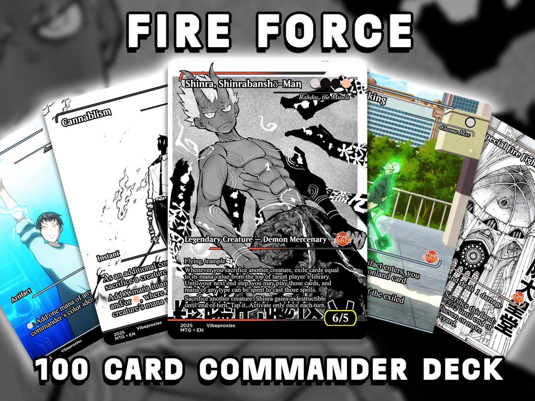 Fireforce Shinra Kusakabe MTG Proxy Commander Deck - Custom 100-card ...