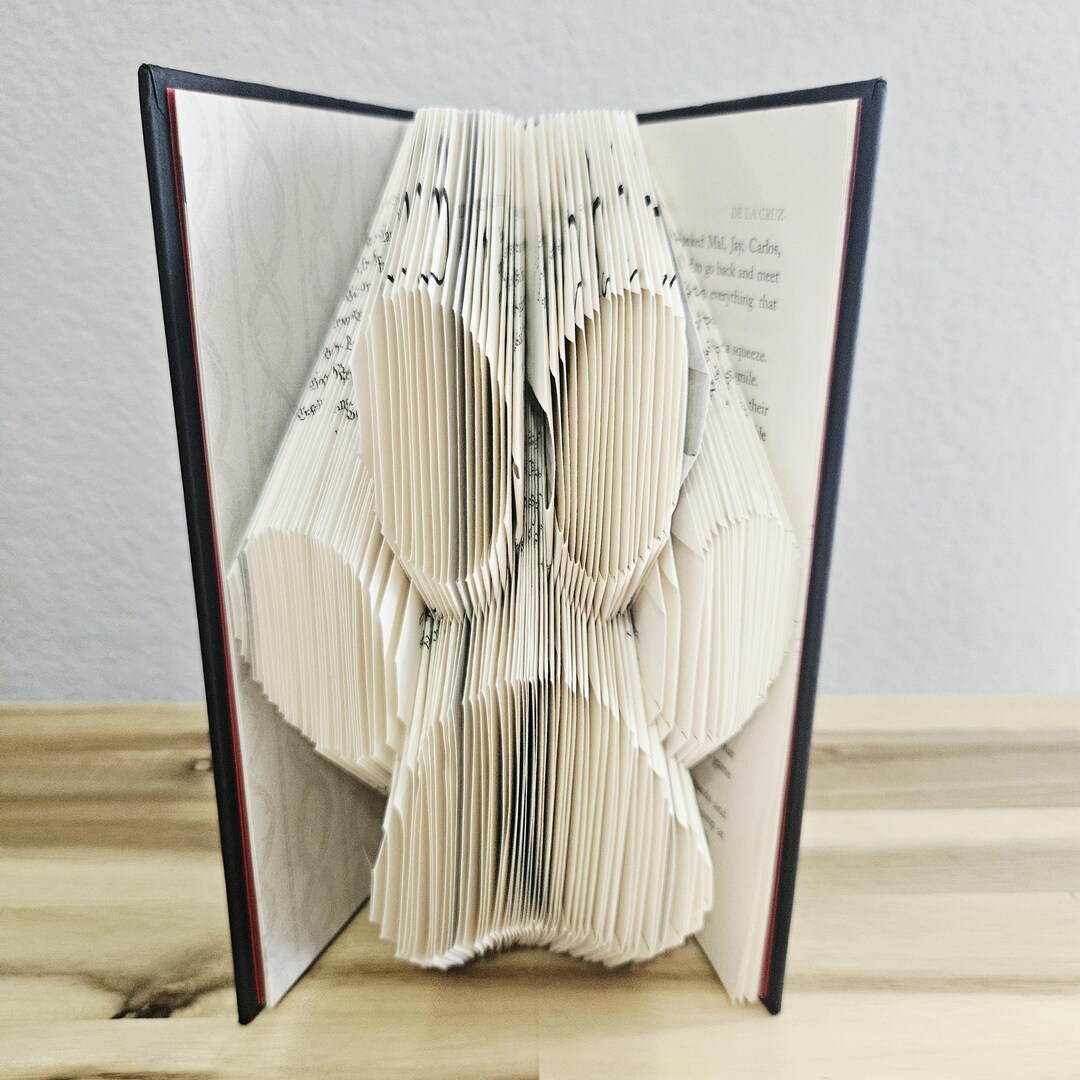 Paw Print Folded Book Art - Etsy