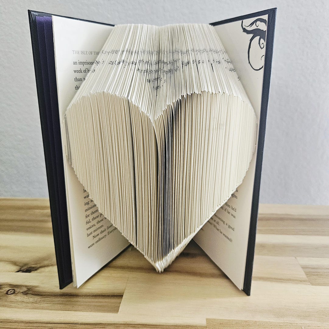 Heart Folded Book Art - Etsy