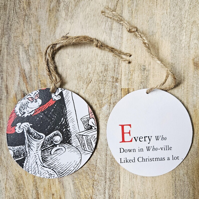 How the Grinch Stole Christmas Book Ornament, Personalized Ornament ...