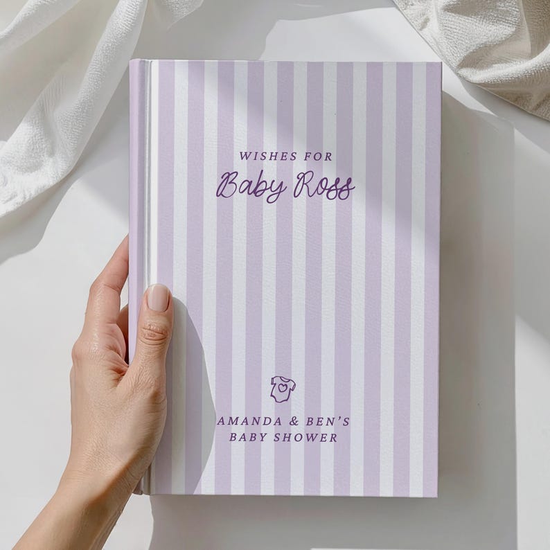 Personalized Baby Shower Guest Book: Letters to Baby Journal - Etsy