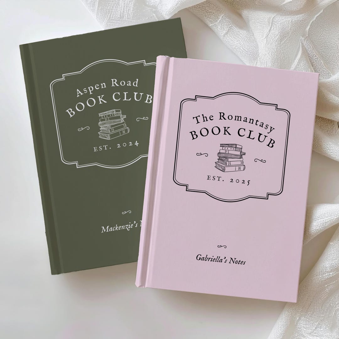 Personalized Book Club Reading Journal: Vintage-inspired Bookish Gift ...