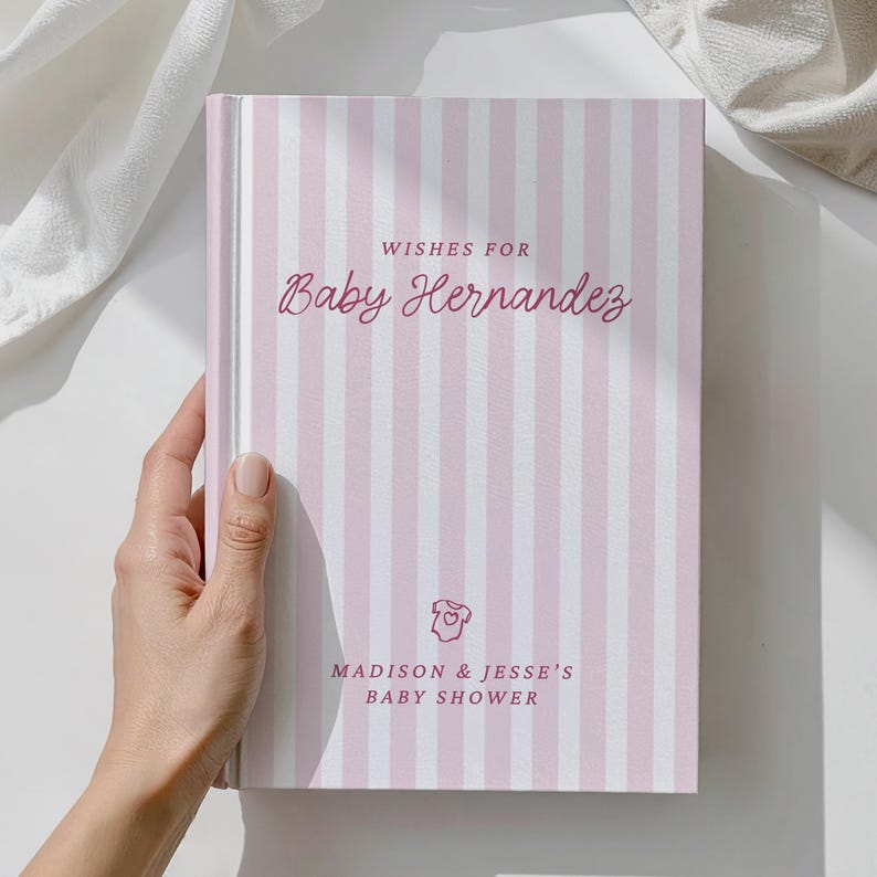 Personalized Baby Shower Guest Book: Letters to Baby Journal - Etsy
