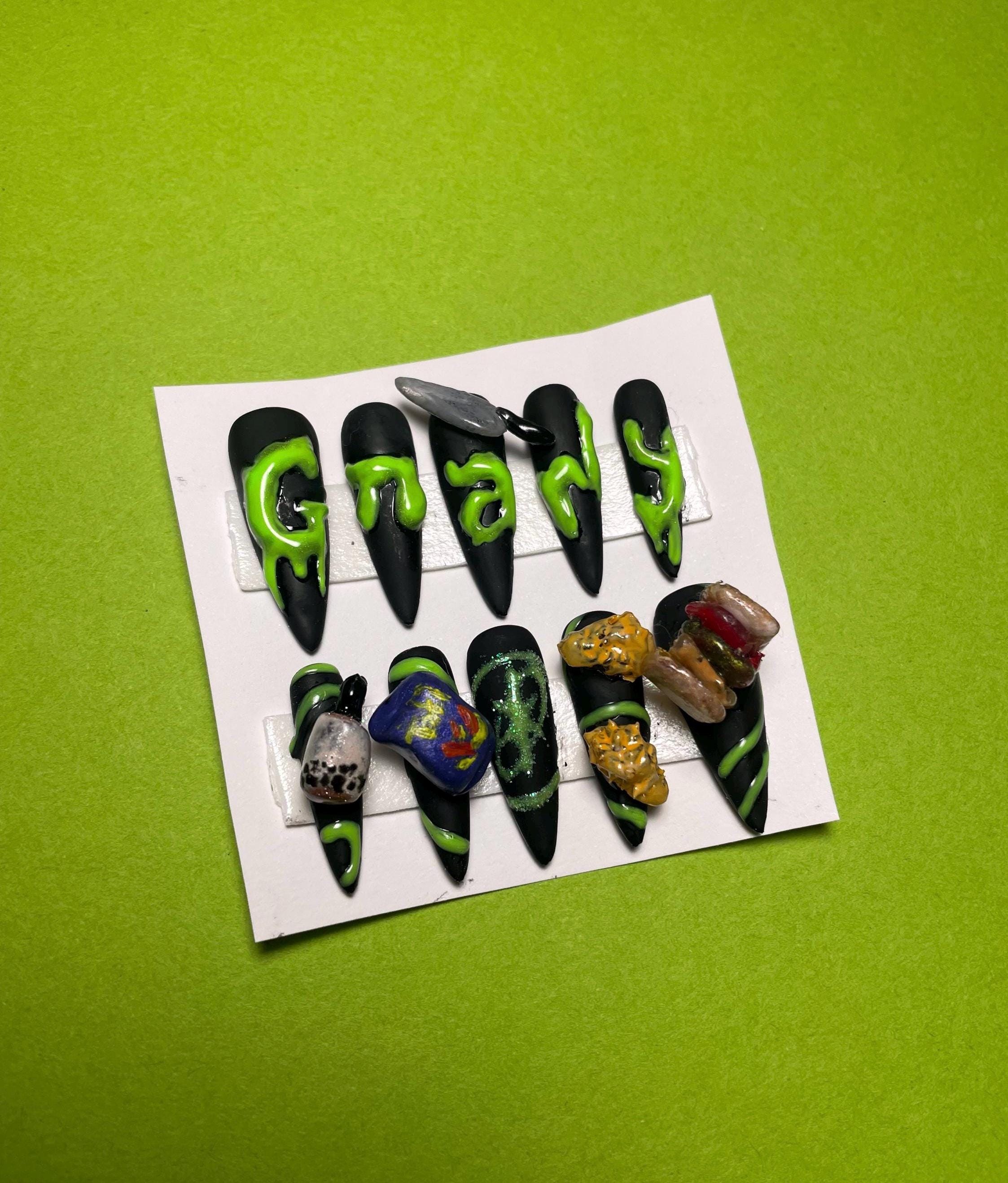 GNARLY by KATSEYE Customizable Gel X Press on Nails / "gnarly ...