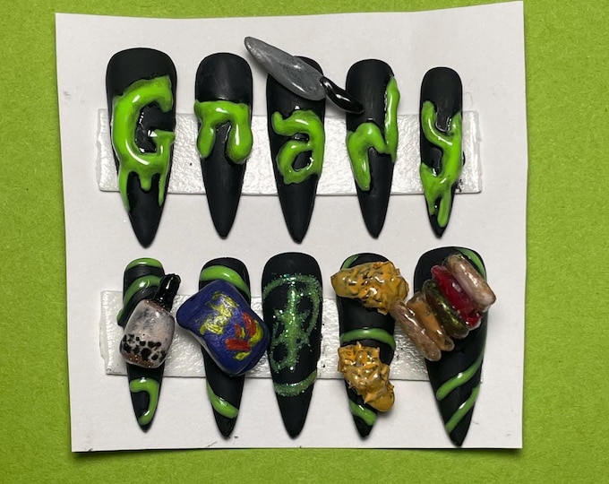 GNARLY by KATSEYE Customizable Gel X Press on Nails / "gnarly ...