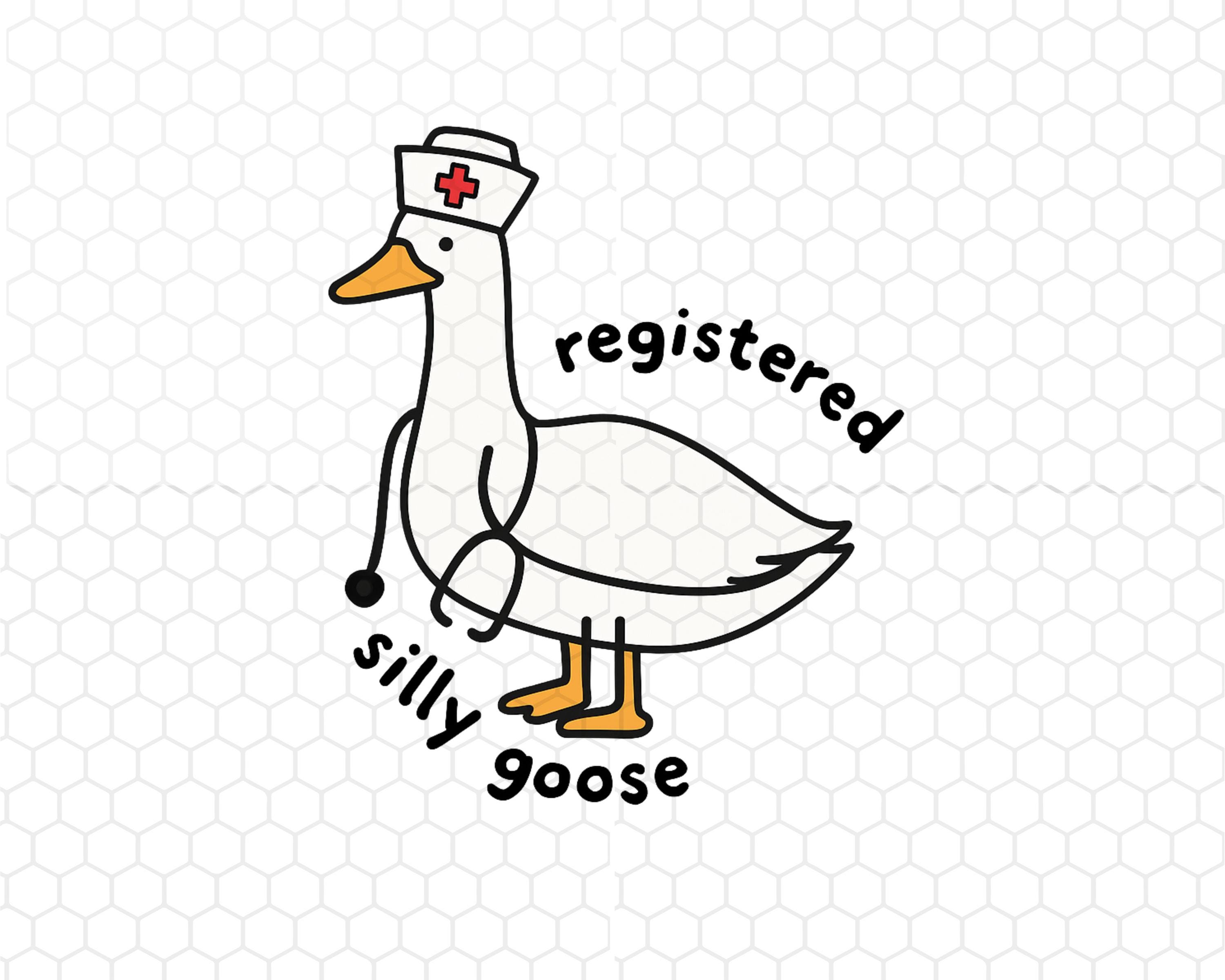 Registered Silly Goose Png, Funny Nurse Png, Cna RN Nurse Png, School ...