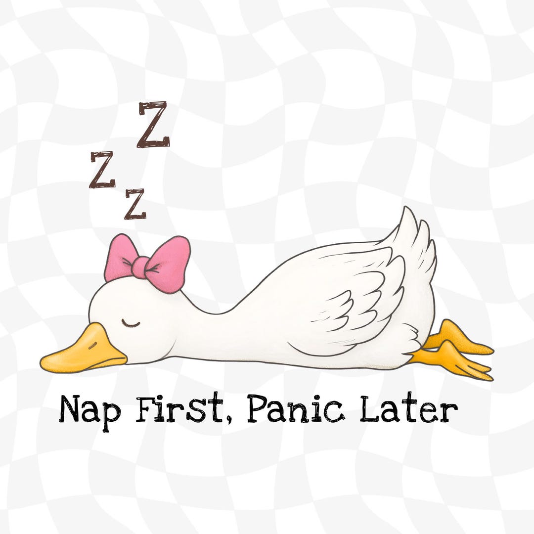 Nap First, Panic Later Funny Goose SVG, Just Attitude Goose ...
