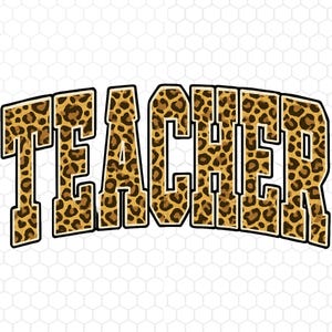 Leopard Teacher Png, Teacher Life Png, Back to School, Gift for Teacher ...