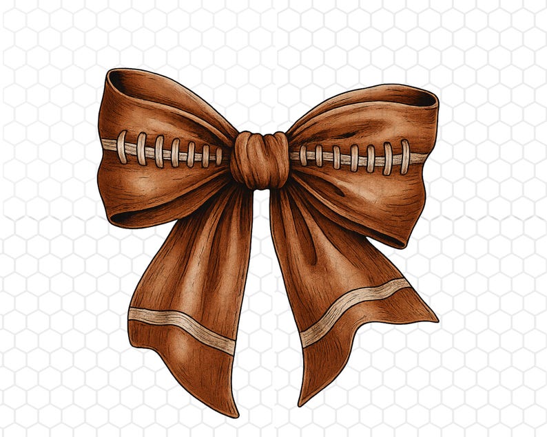 Coquette Football Png, Football Bow Png, Game Day Png, Football Png ...