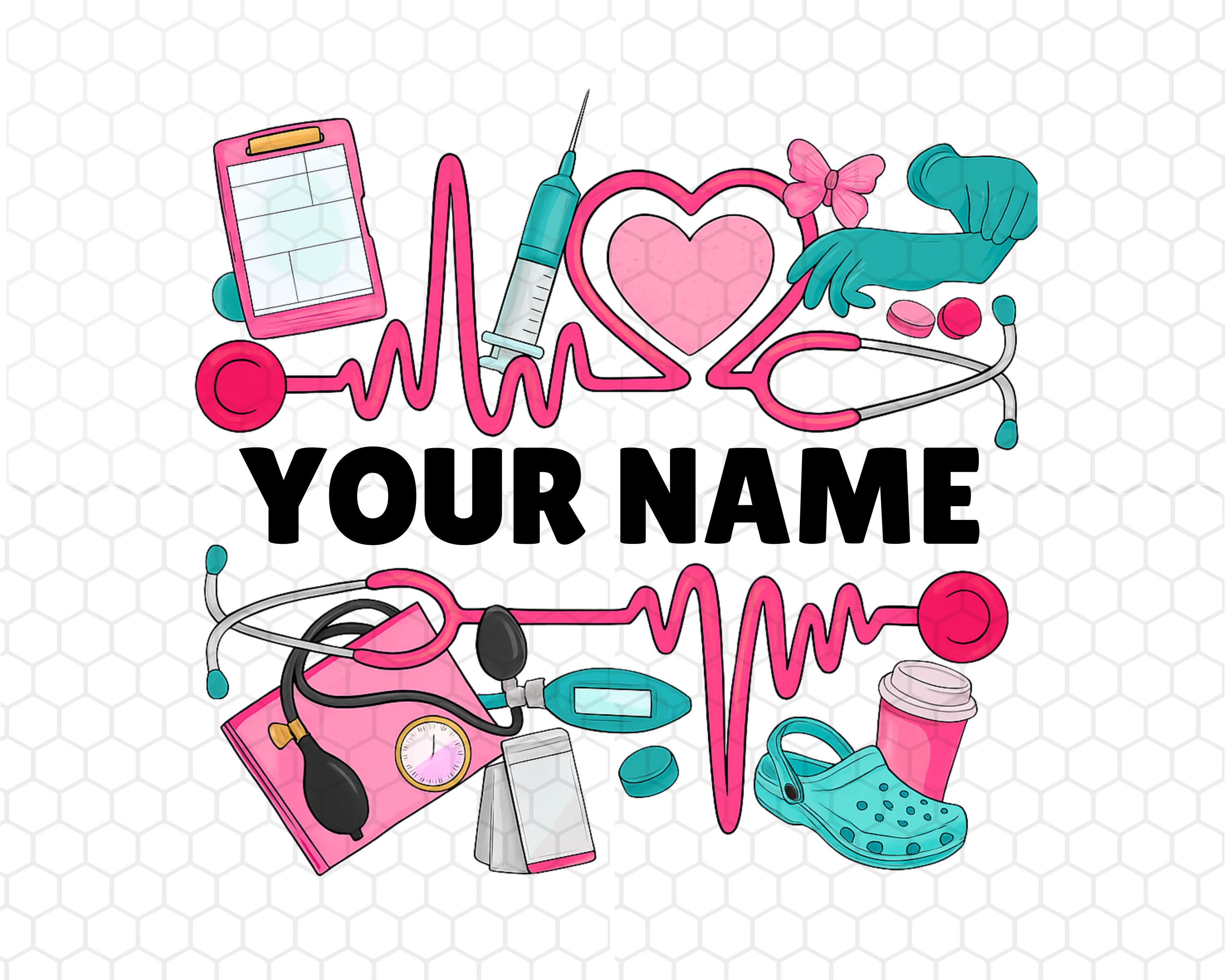 Nurse Png, Custom Nurse Name Png, Spring Nurse PNG, Registered Nurse ...
