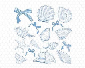 Coquette Seashell PNG, Beach Png, Summer Pink Coquette Png, Coastal Png ...