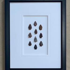 Framed Real Multiple Agate Arrowheads - Etsy