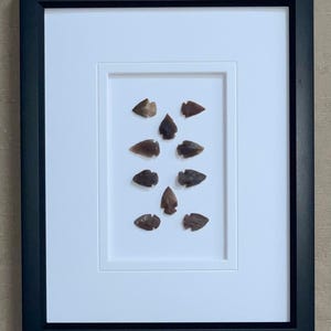 Framed Real Multiple Agate Arrowheads - Etsy