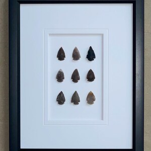 Framed Real Multiple Agate Arrowheads - Etsy