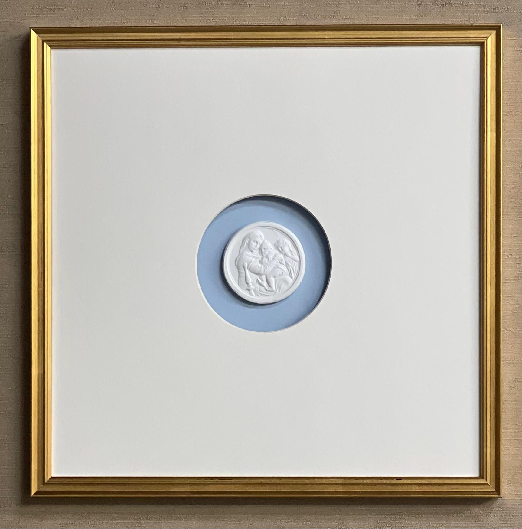 Large Intaglio With Round Mat Open - Etsy