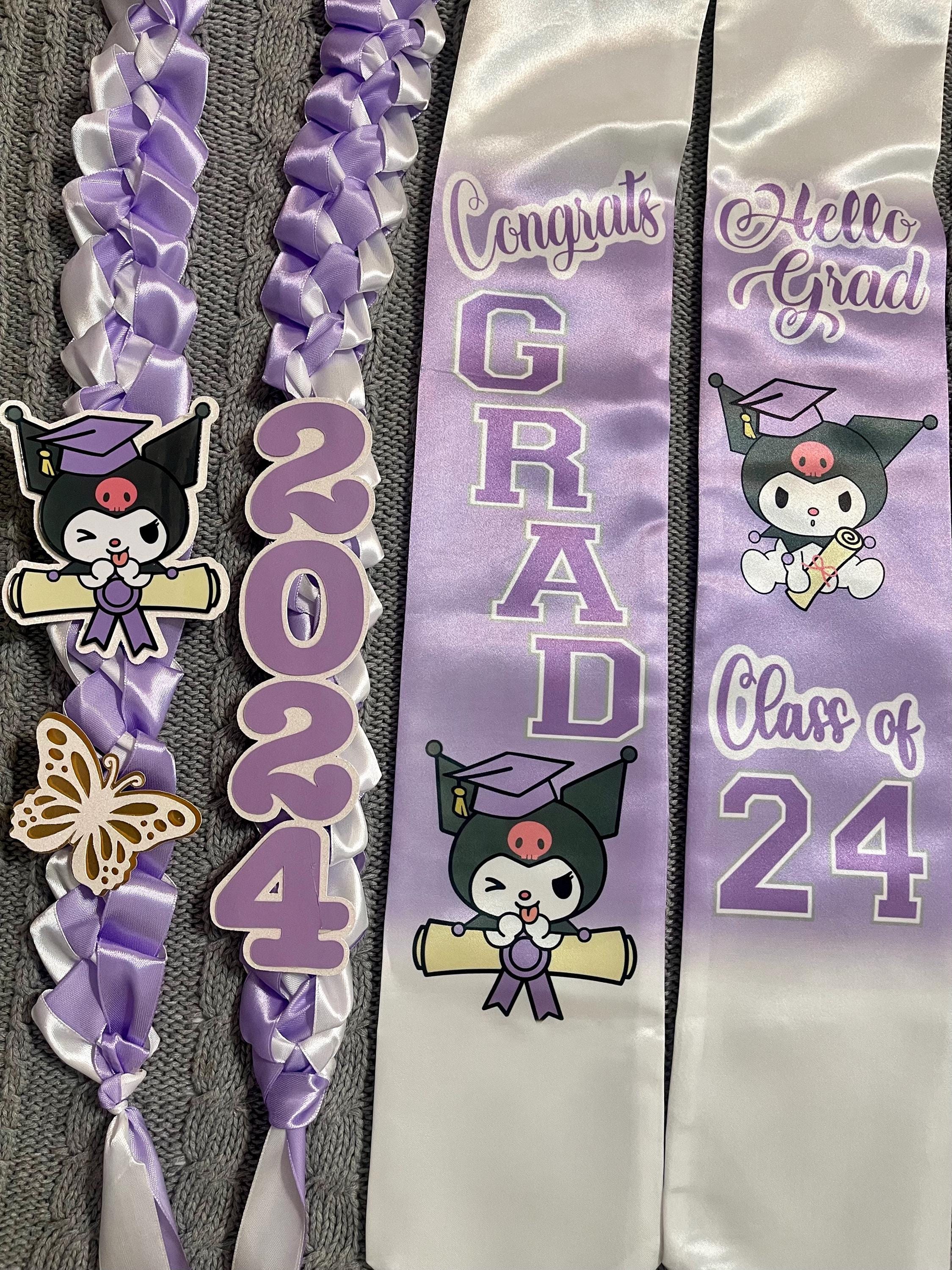 Hello Kuromi Graduation Stole, Graduation Sash, Class of 2025 Gift ...