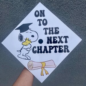 READY TO SHIP Snoopy Graduation Cap Topper | on to the Next Chapter ...