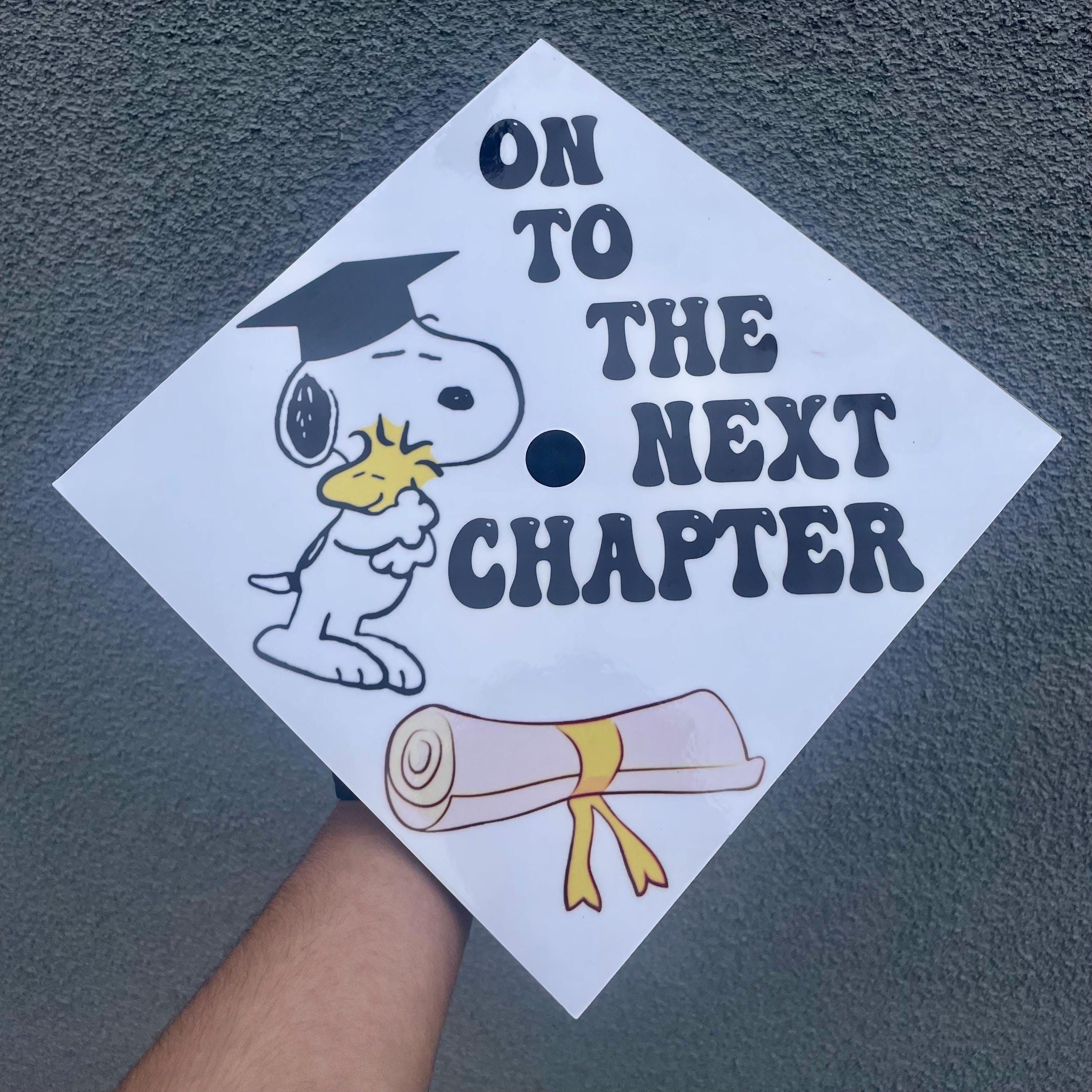 READY TO SHIP Snoopy Graduation Cap Topper | on to the Next Chapter ...