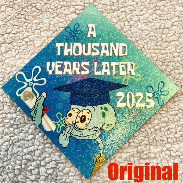 Squidward Graduation Svg - Etsy