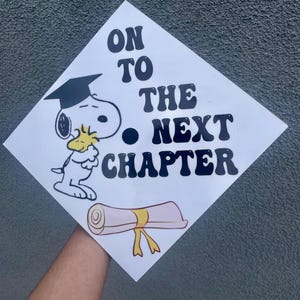 READY TO SHIP Snoopy Graduation Cap Topper | on to the Next Chapter ...