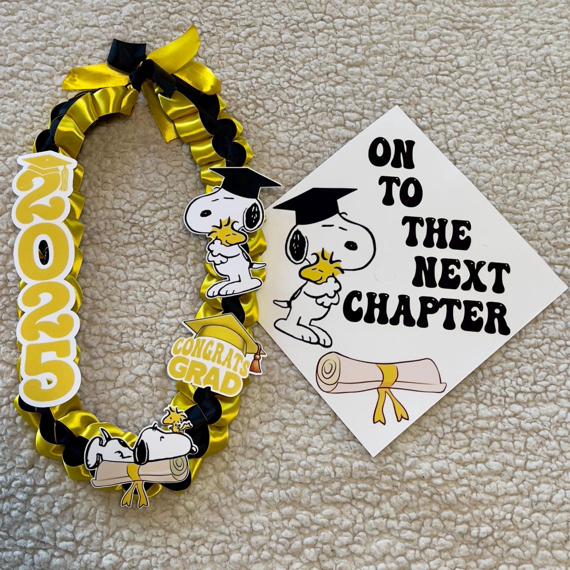 READY TO SHIP Snoopy Graduation Cap Topper | on to the Next Chapter ...