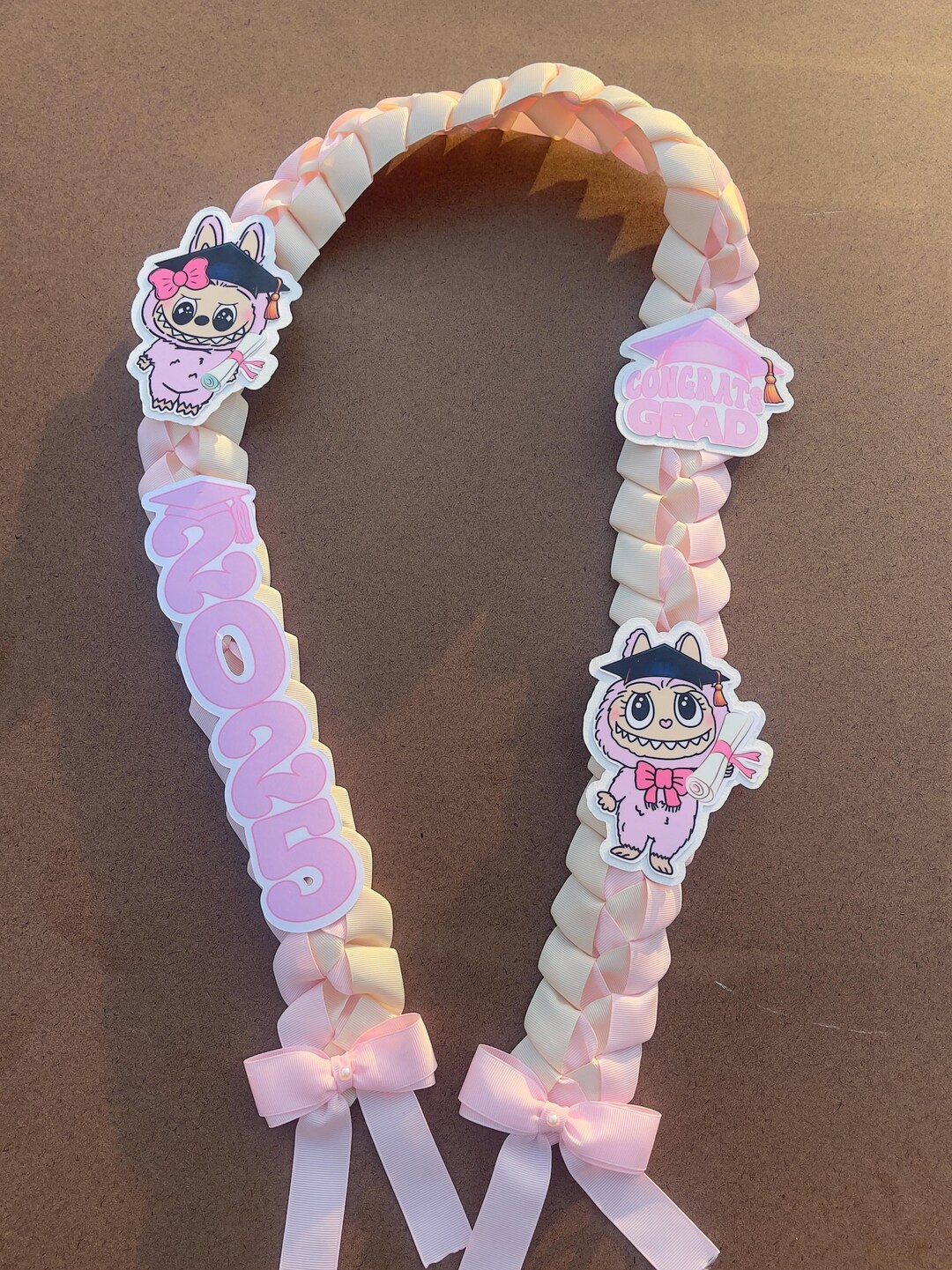 Ready to Ship Labubu Lei Pink Lei | Graduation Lei | Funny Graduation ...
