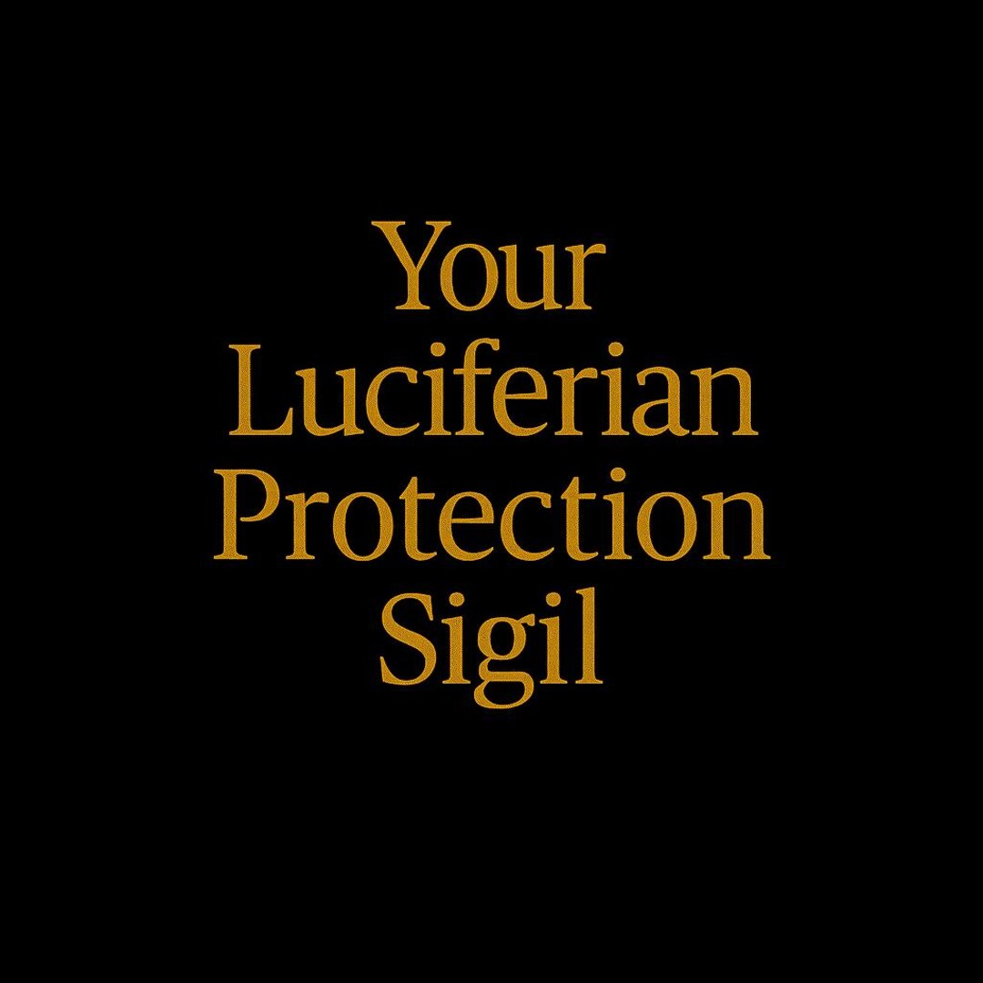Luciferian Protection Sigil – Digital Seal for Empowered Defense ...