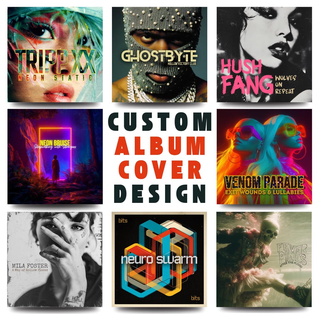 Custom Album Cover Design, Personalized Album Cover Art, Self Releasing ...