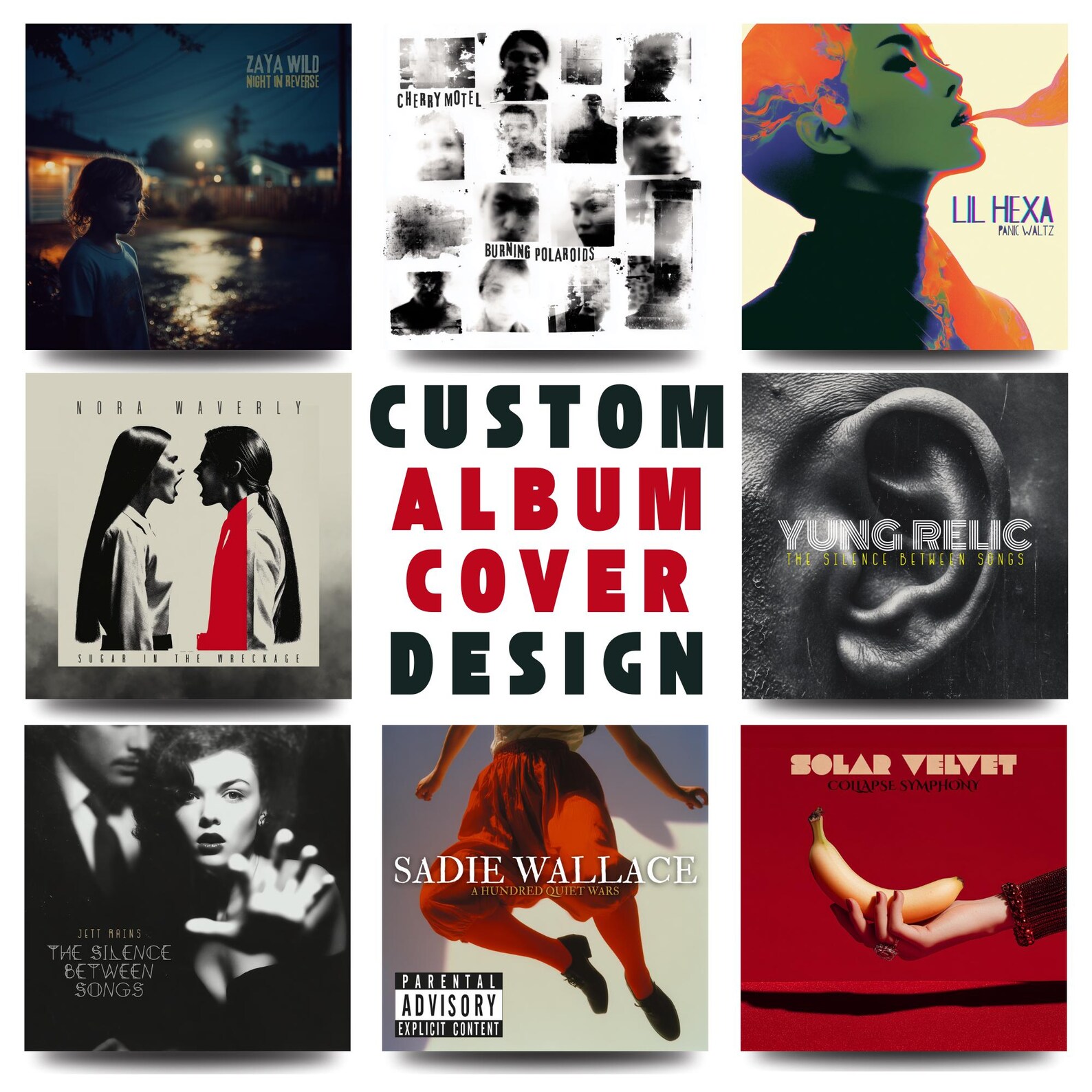 Custom Album Cover Design, Personalized Album Cover Art, Self Releasing ...
