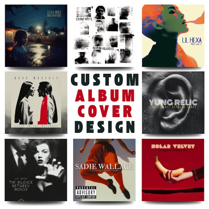 Custom Album Cover Design, Personalized Album Cover Art, Self Releasing ...