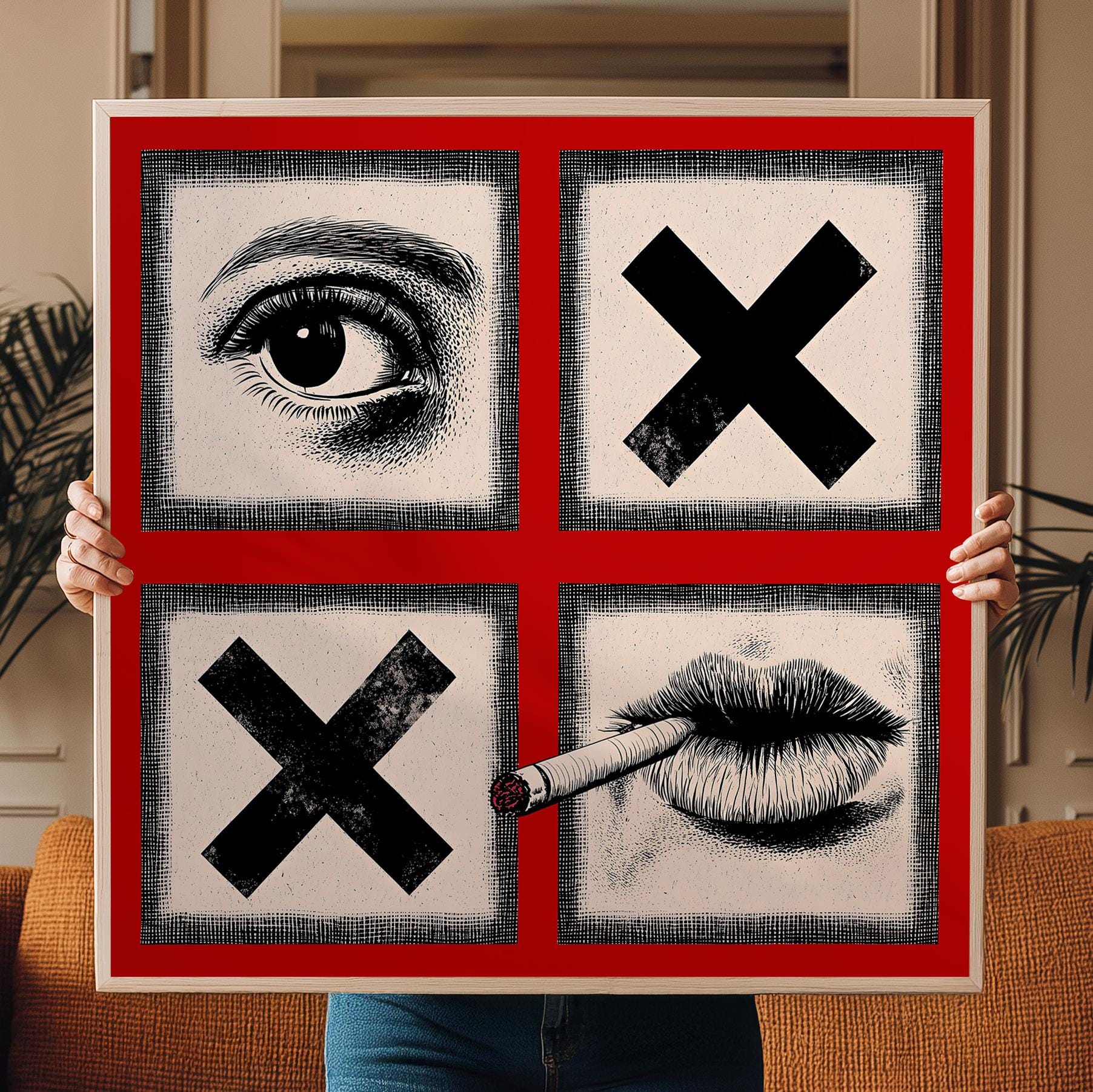 Love Story - Halftone Art Print, Punk Style, Gritty Poster, Underground ...