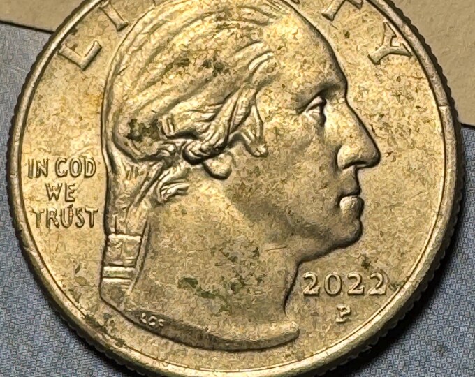 Mint Error! 2022 P Sally Ride Drooling George Quarter! - Washington ...