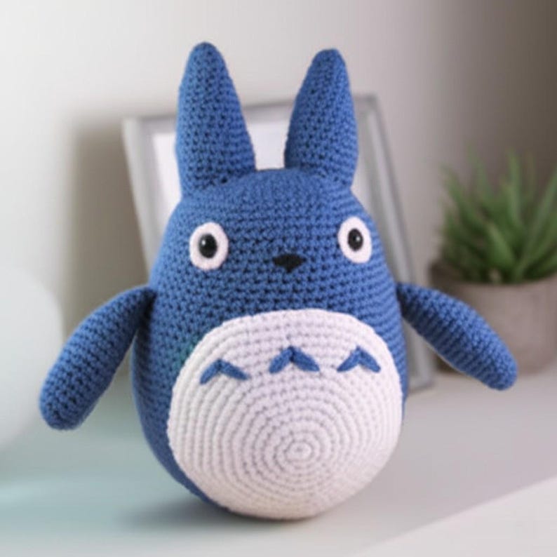 Amigurumi Totoro Crochet Pattern | Totoro Pattern | Totoro Amigurumi ...
