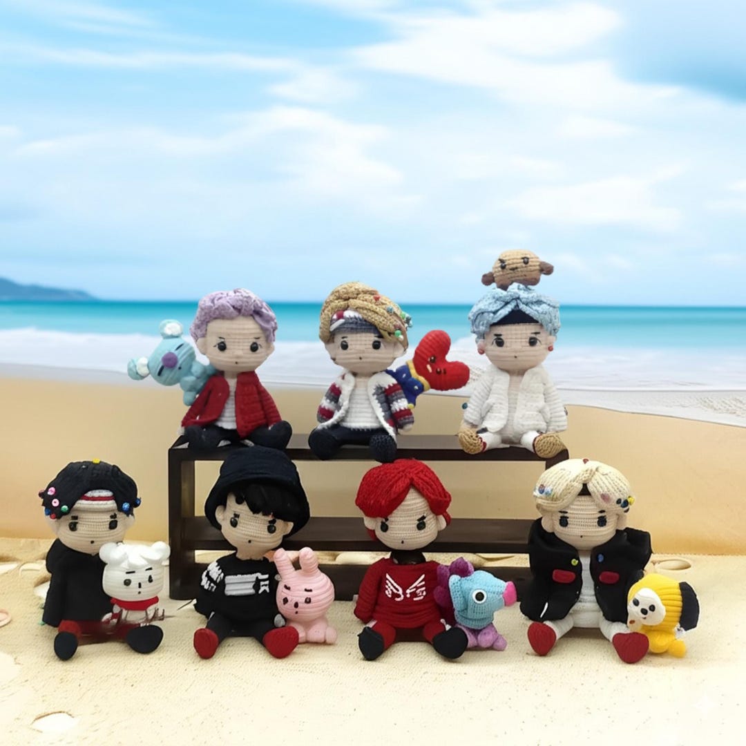 BUNDLE PDF | BT21 Kpop Bundle Crochet Pattern | Amigurumi | BTS Crochet ...