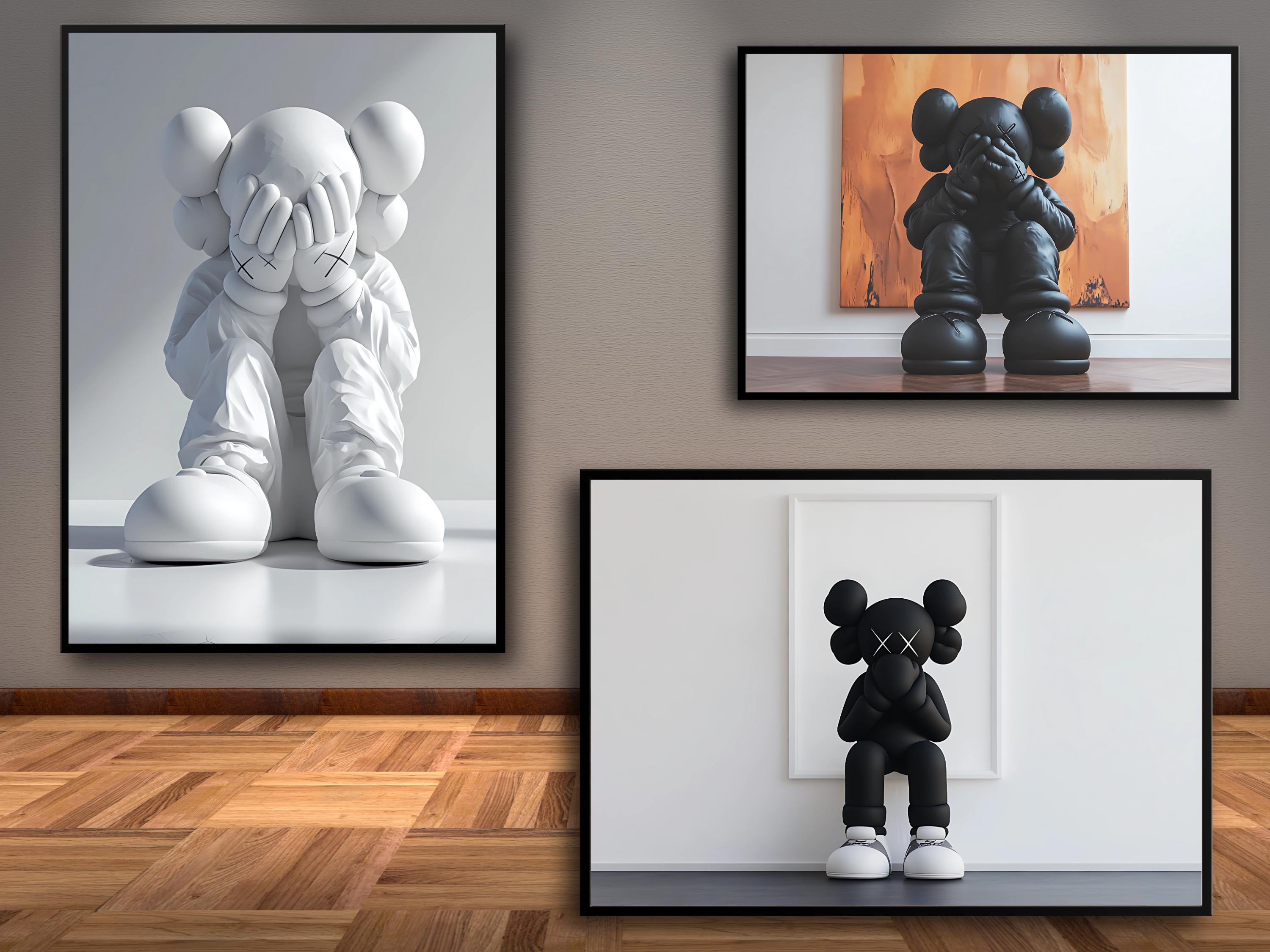 Kaws, Kaws Figure, Kaws Wall Art, Kaws Poster, Kaws Poster Set of 3 ...