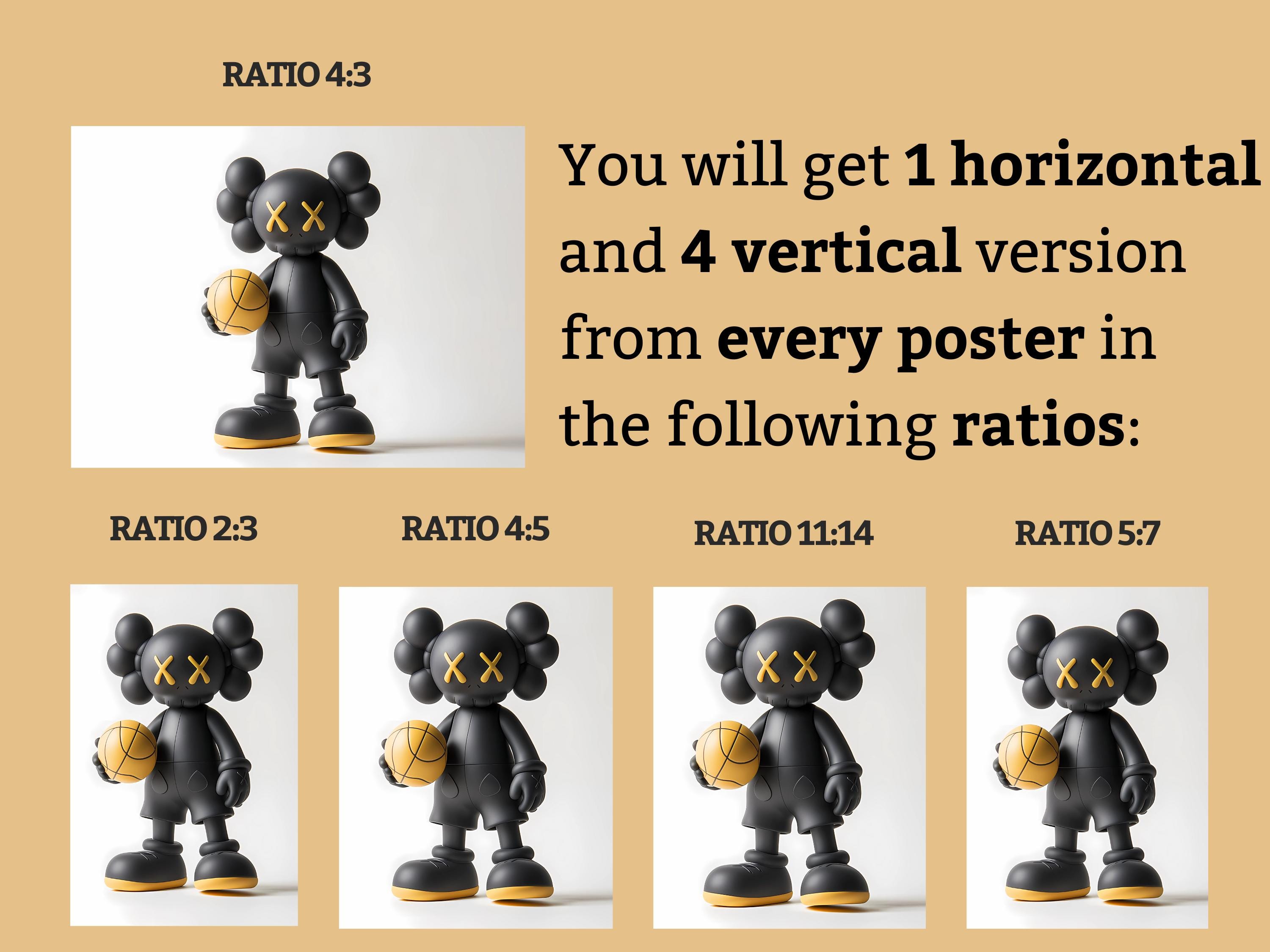 Kaws, Kaws Figure, Kaws Wall Art, Kaws Poster, Kaws Poster Set of 3 ...
