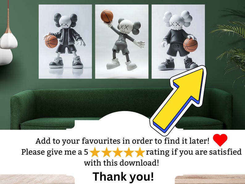 Kaws, Kaws Figure, Kaws Wall Art, Kaws Poster, Kaws Poster Set of 3 ...