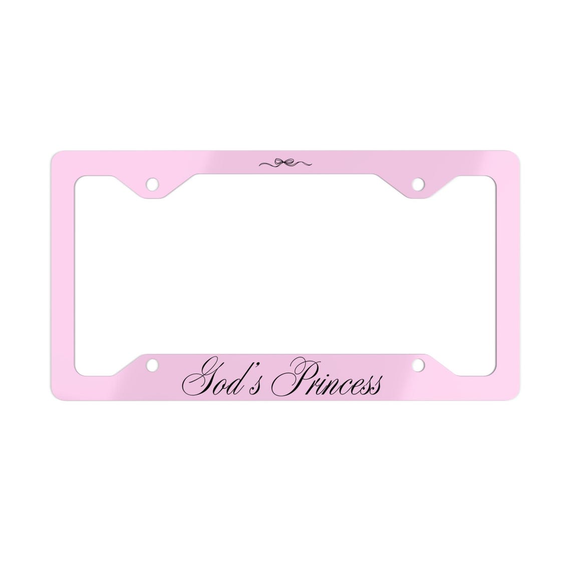 God's Princess Metal License Plate | Coquette Car Accessories | Pink ...