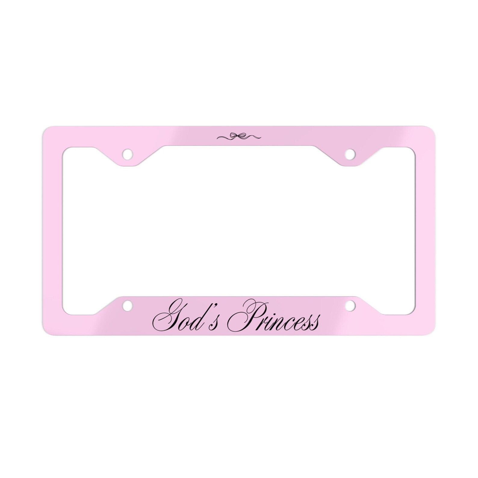 God's Princess Metal License Plate | Coquette Car Accessories | Pink ...