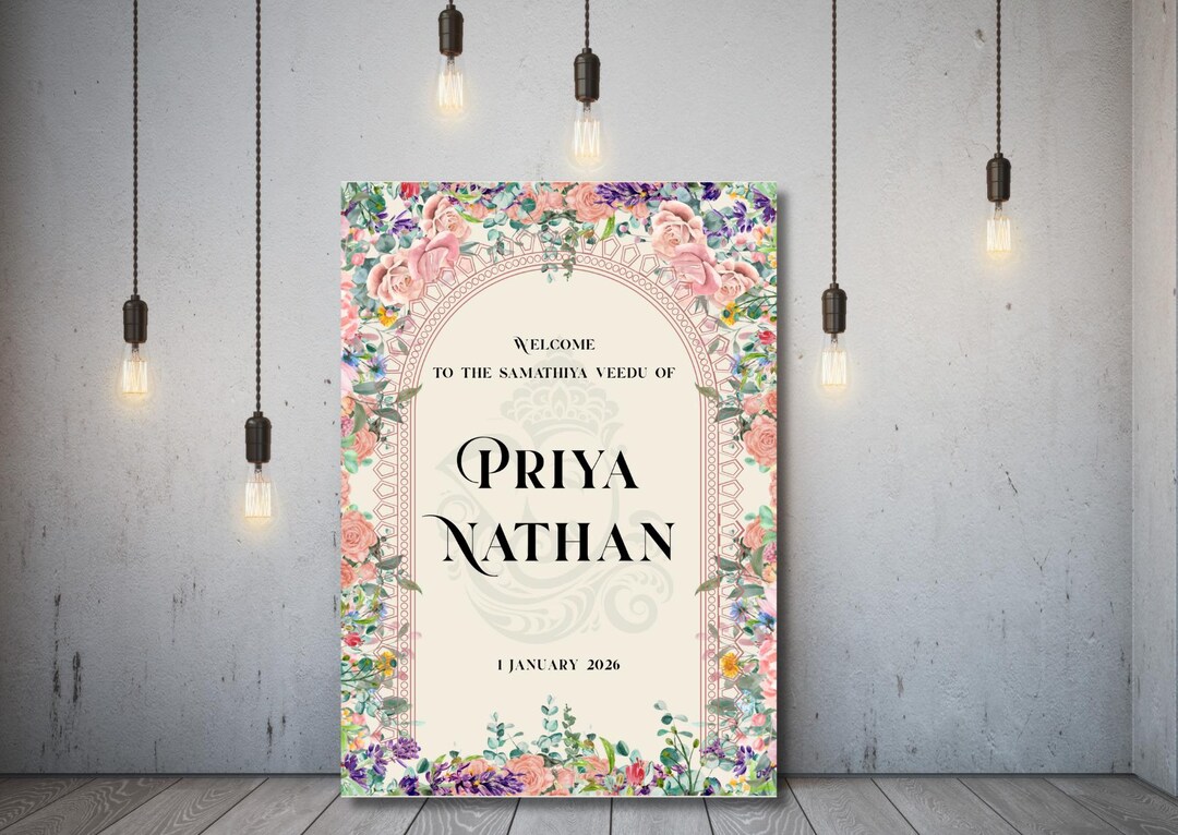 Tamil Puberty Ceremony Invitation | Samathiya Veedu | Half Saree ...
