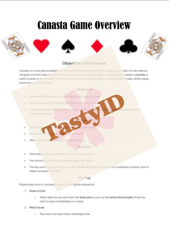 Canasta Score Sheets Printable • Family Game Night • Canasta Score Card ...