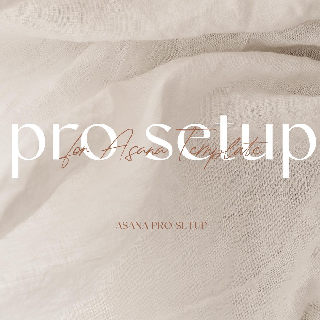 Asana Pro Setup - Etsy
