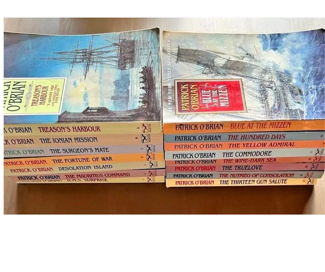 Vintage Book Set Patrick O’brian Aubrey Maturin Series Nautical ...