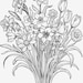 Spring Flowers Coloring Pages | Variety Three | Set of 5 - Etsy