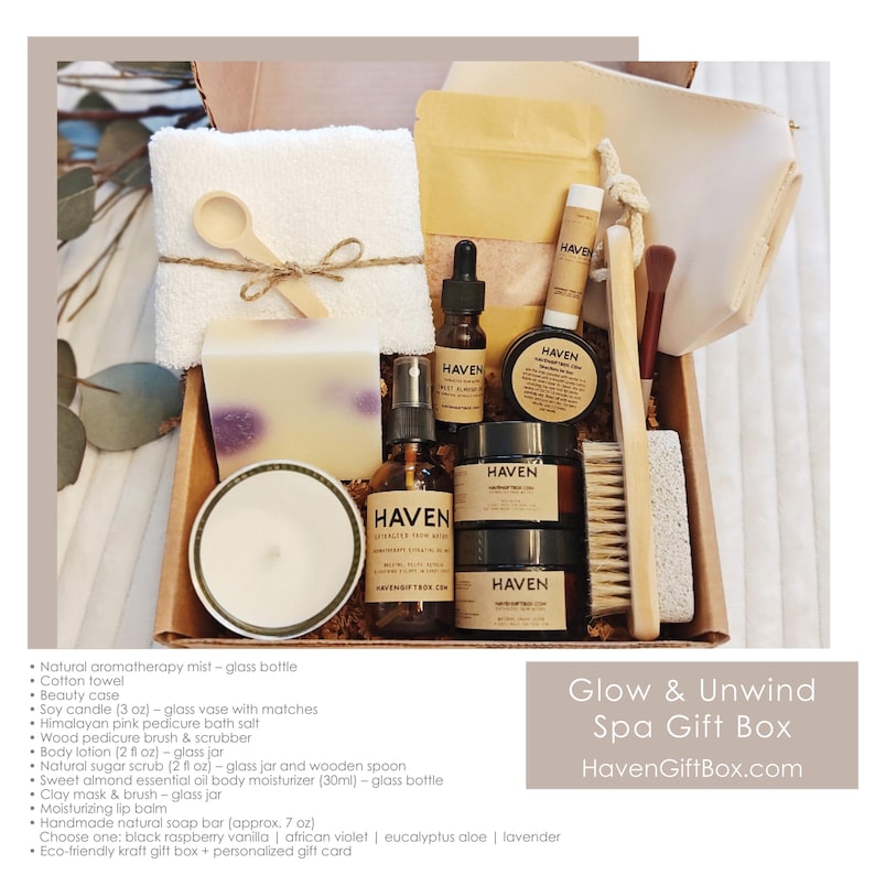 Handmade Spa Gift, Relaxation Gift Box, Pampering Gift Set, Spa Gift ...